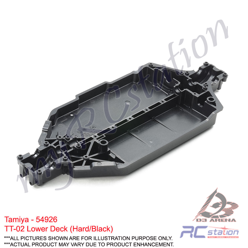 Tamiya TT02 #54926 - TT-02 Lower Deck (Hard/Black) | Hop-Up Options | Lazada