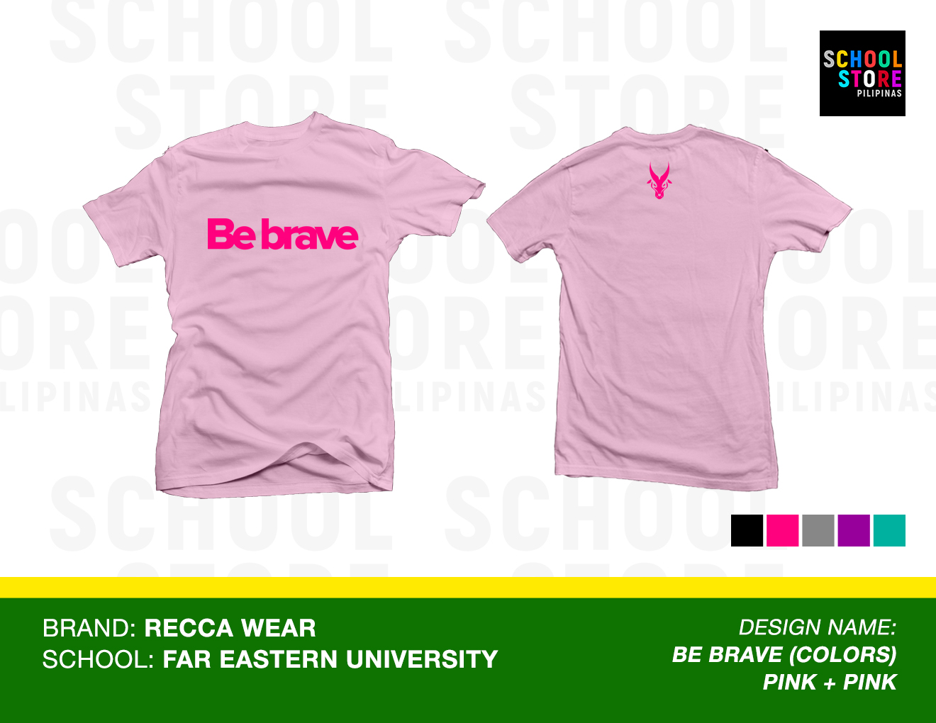 FEU Tamaraws - BE BRAVE COLORS - Far Eastern University Shirt for Men ...