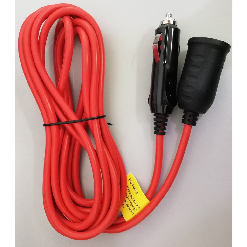 12V/24V 12Ft 3m Car Lighter Socket Extension Cord Cable Heavy Duty For ...