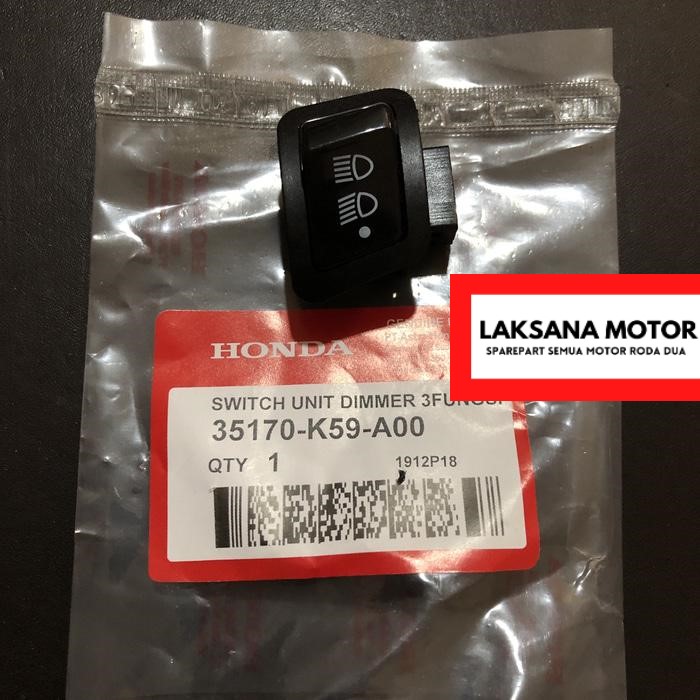 Tombol Lampu 3 Fungsi Dim Dimmer Honda New Vario 150 125 110 LED K59 ...