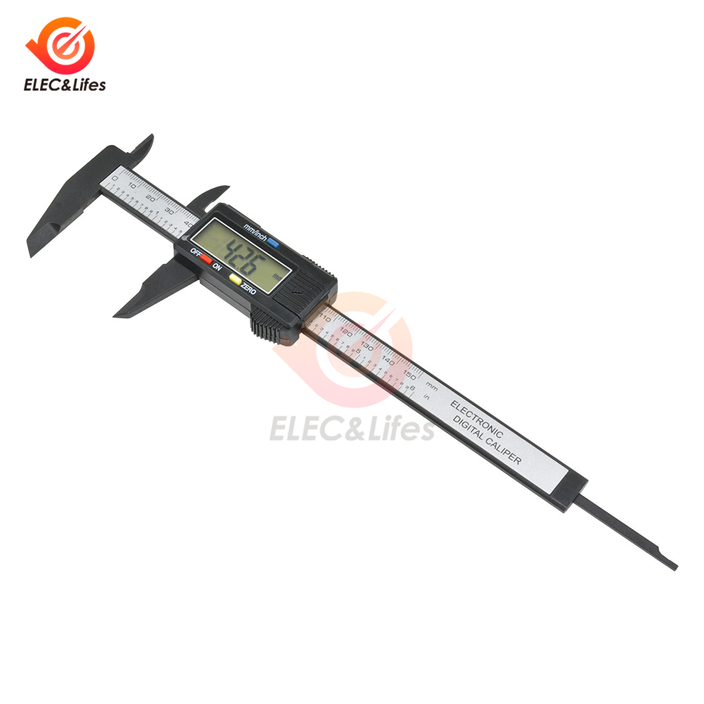 【Top-Rated Product】0-150mm 6 inch Carbon fiber Electronic Digital ...