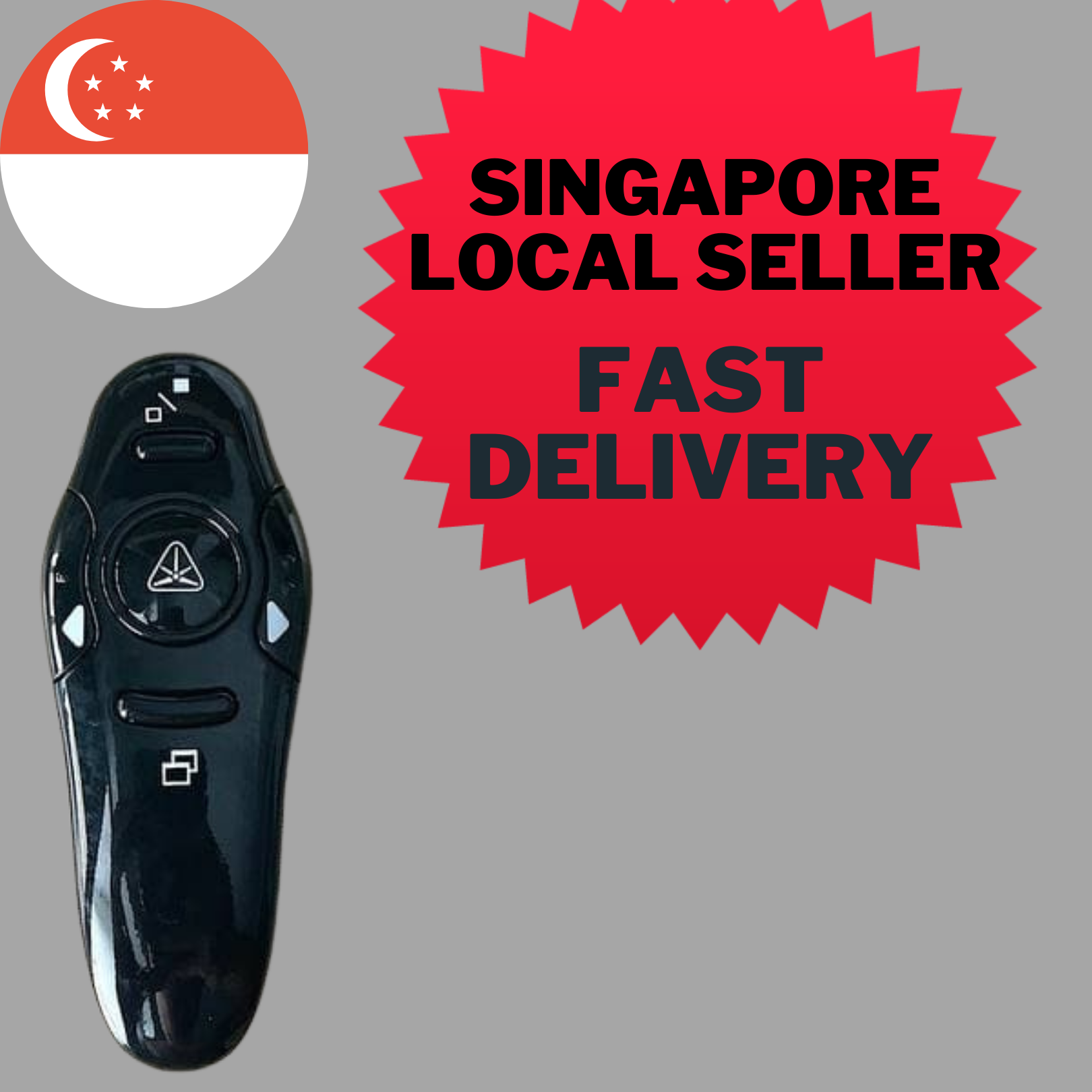 [SG In-Stock] Ergonomic Powerpoint PPT Presenter Clicker Presentation ...