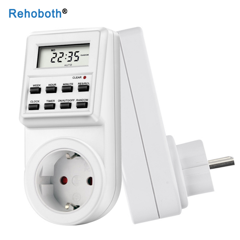 【InnovateWorld】AC 220V/110V EU UK FR BR Plug Digital Weekly Programmable Electrical Wall Plug-in ...