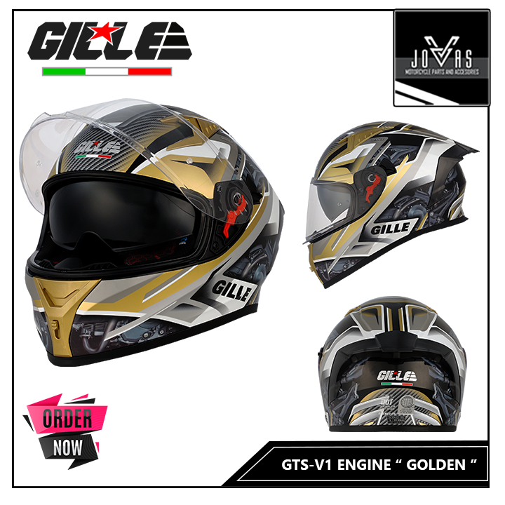 GILLE HELMETS GTS ENGINE Gille Helmet GTS-V1 ENGINE | Lazada PH