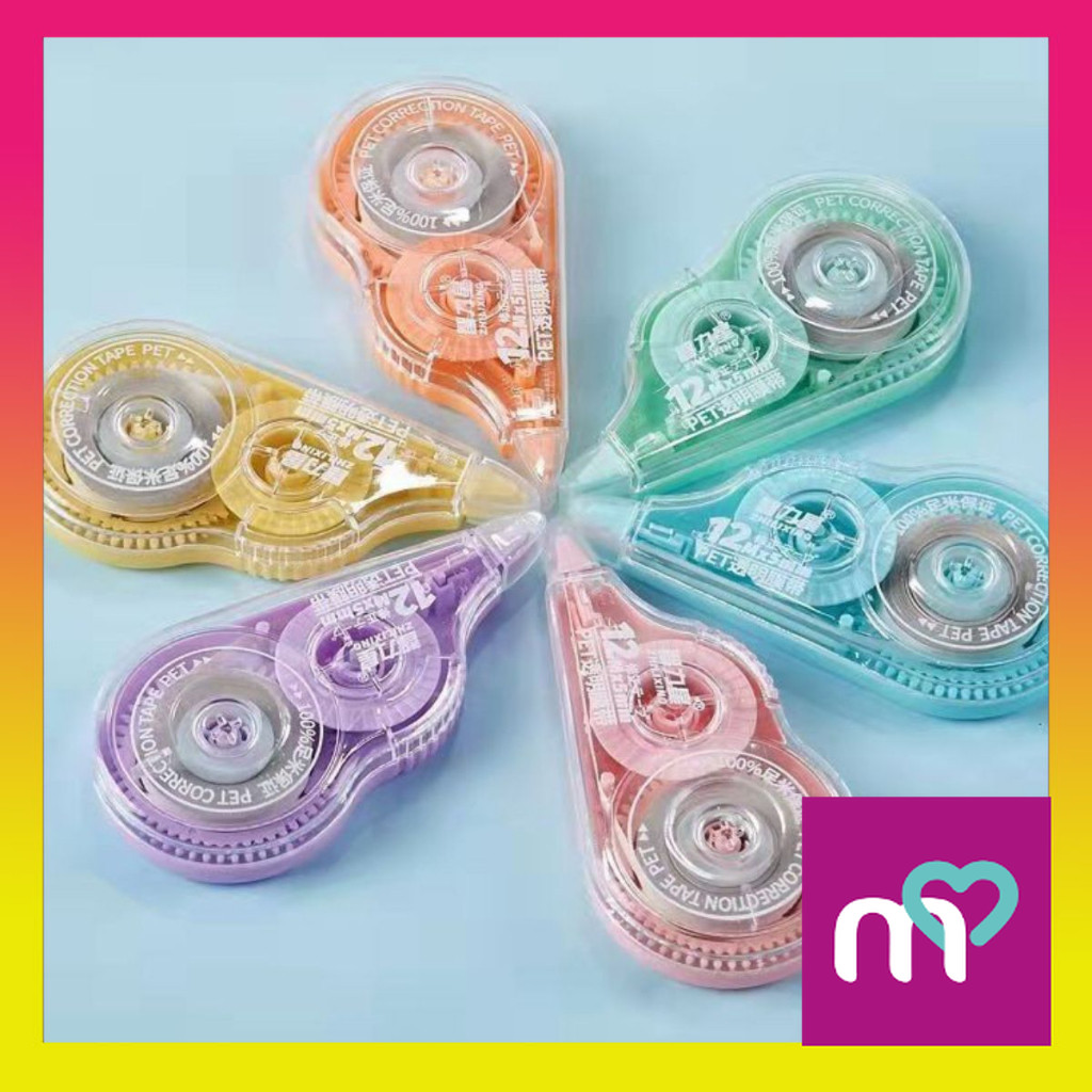 Tipex Gulungan Kertas Pita Putih Correction Tape Roll Polos Penghapus ...