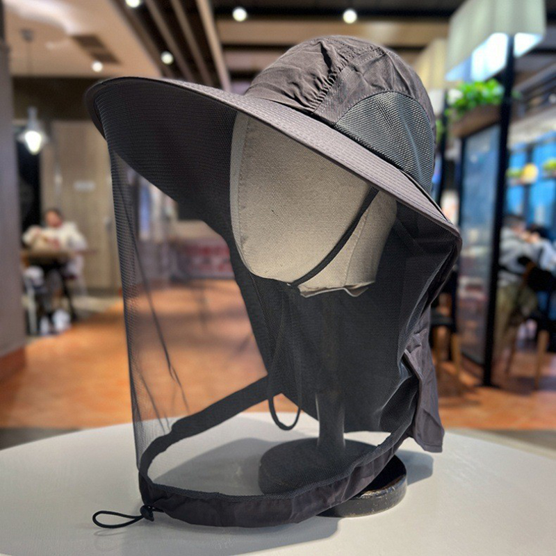 Outdoor Fishing Cap Anti Insect Hat Fishing Hat Bug Mesh Head Net Face ...