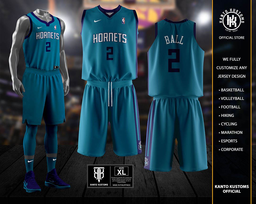 Kanto Kustoms NBA City Edition Collection “Hornets NBA CUT” Basketball ...
