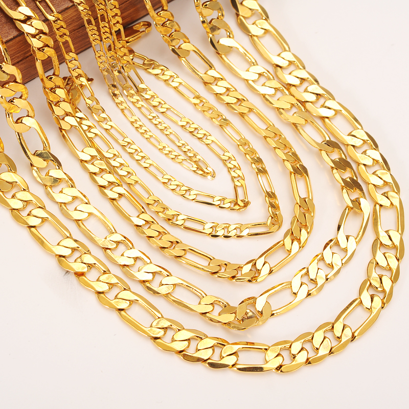 Indian gold plated box shape genuine 18k gold plated chain for ladies ...