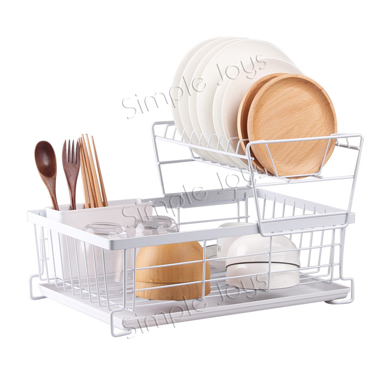 Nordic Dish Drying Rack with Removable Tray Drainer For Kitchen ...
