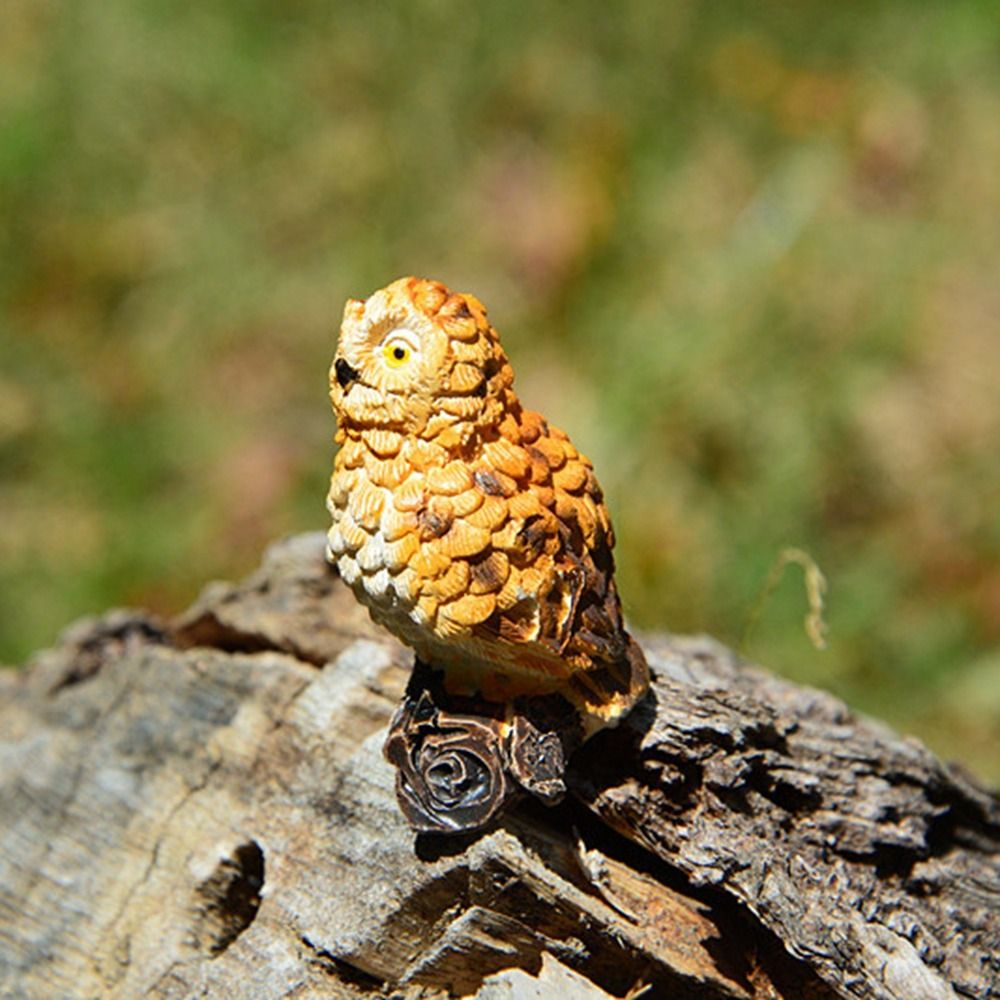 Multipurpose Owl Owl Figurine Weatherproof Simulation Miniatures ...