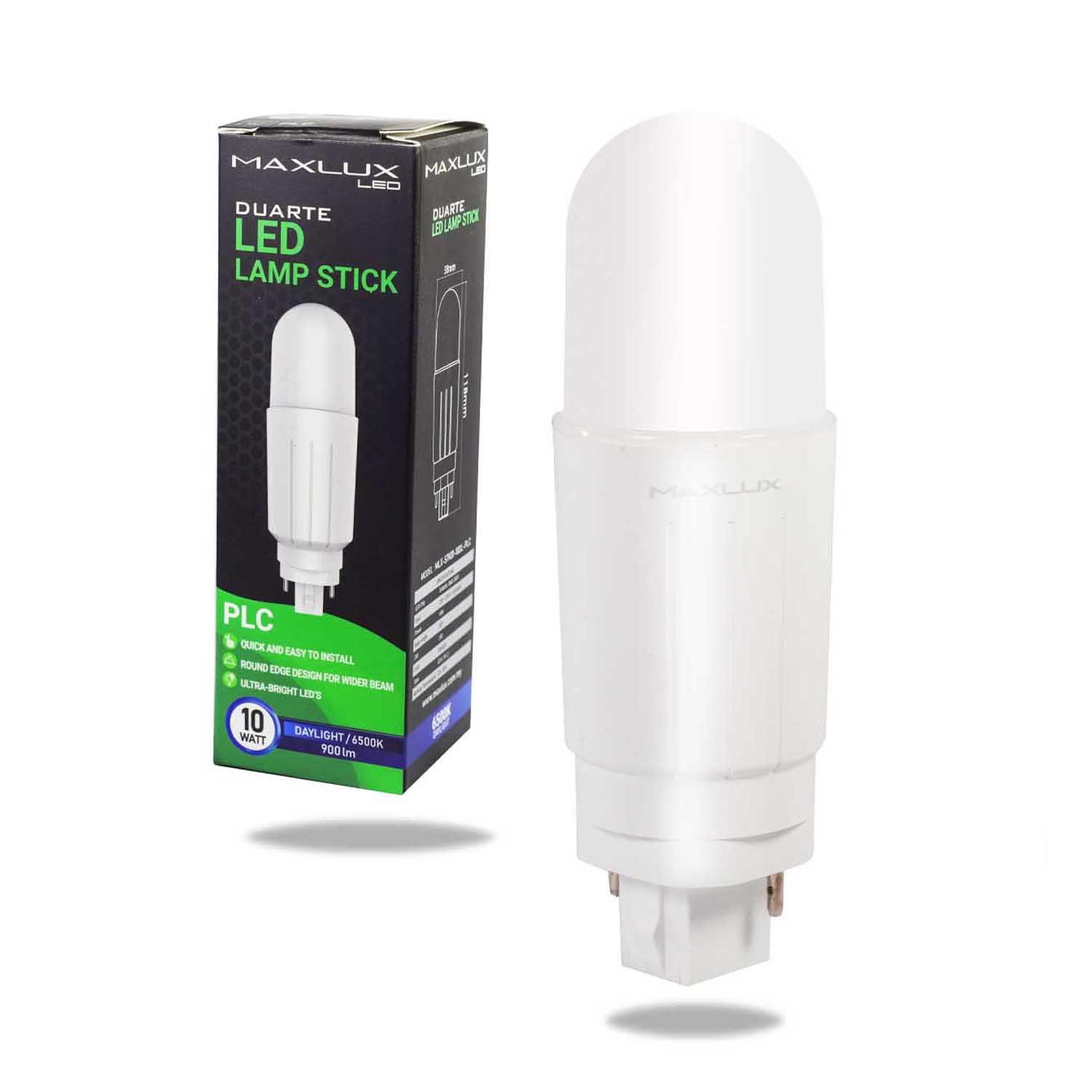 MAXLUX DUARTE LAMP STICK 10W E27 / PLC MENTOL LED | Lazada