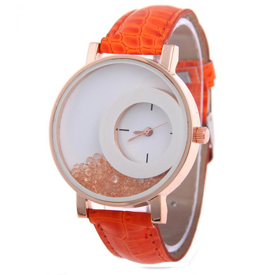 Broken Diamond Large Dial Student Watch Casual Fashion Versatile Women ...