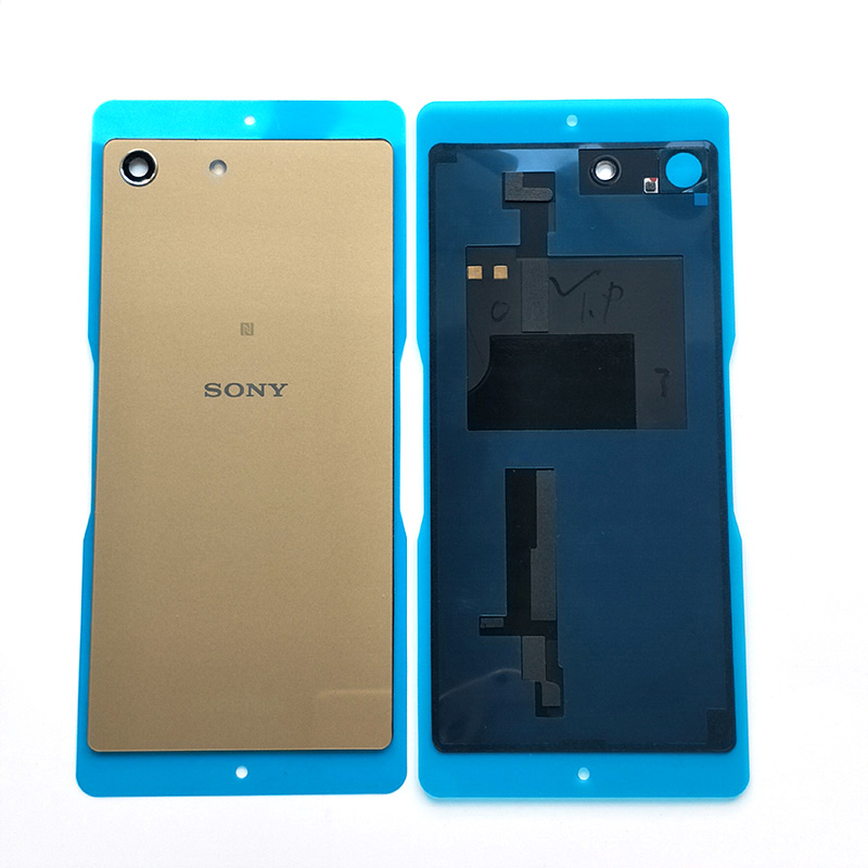 Sony M5ฝาครอบแบตเตอรี่ด้านหลังฝาหลังแบตเตอรี่สำหรับ Xperia M5 E5603 E5606 E5653อะไหล่สำรองพร้อม ...