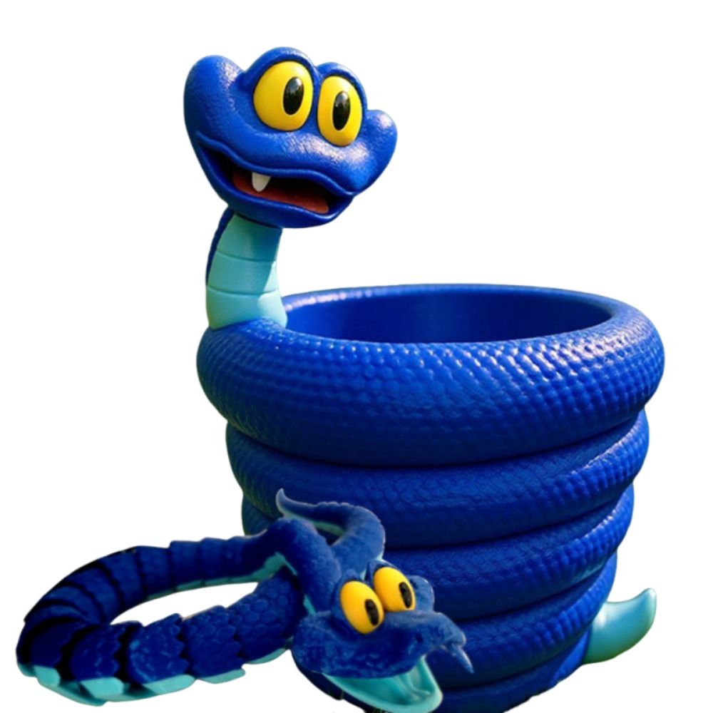 Office Organization 3D Printed Snake Gary Storage Case Cartoon ...