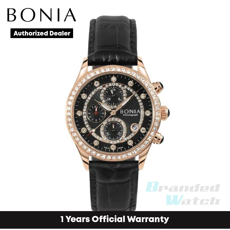 [Official Warranty] Bonia BNB10634-2537S Women's Chronograph 35MM ...