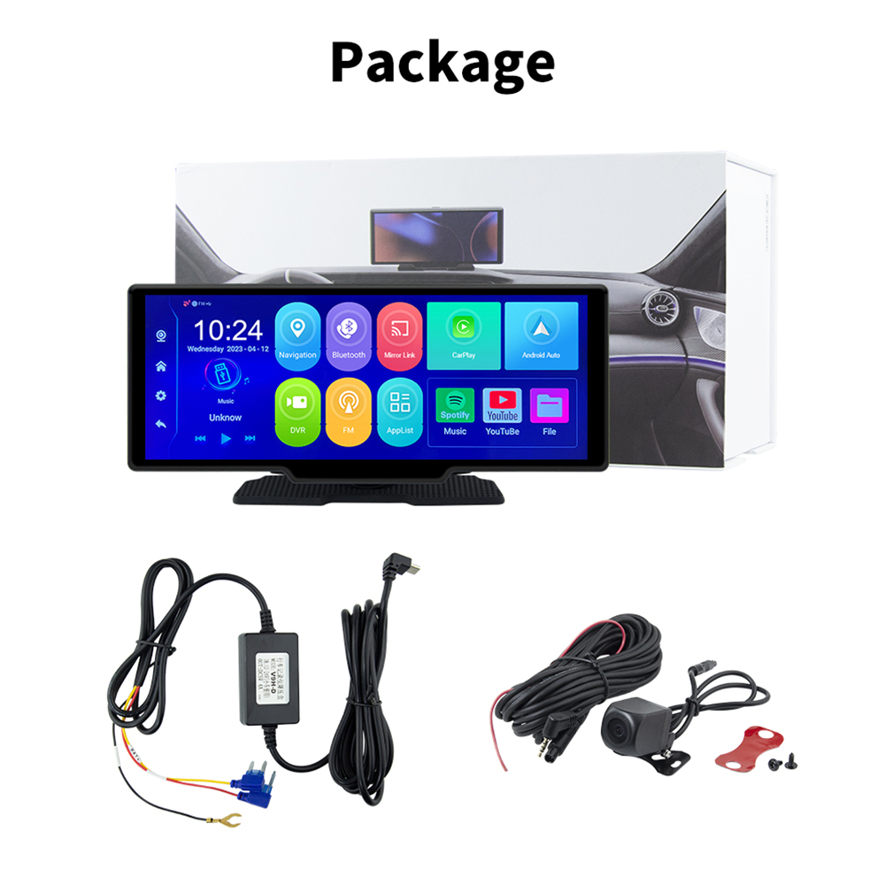 EVKEY 10.26" IPS SmartScreen Car Radio Wired and Wireless Carplay ...