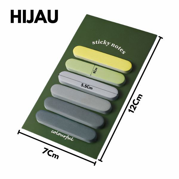 Sticky Notes Kertas Notes Gradiasi 6in1 Tempelan Kertas Catatan 120 ...