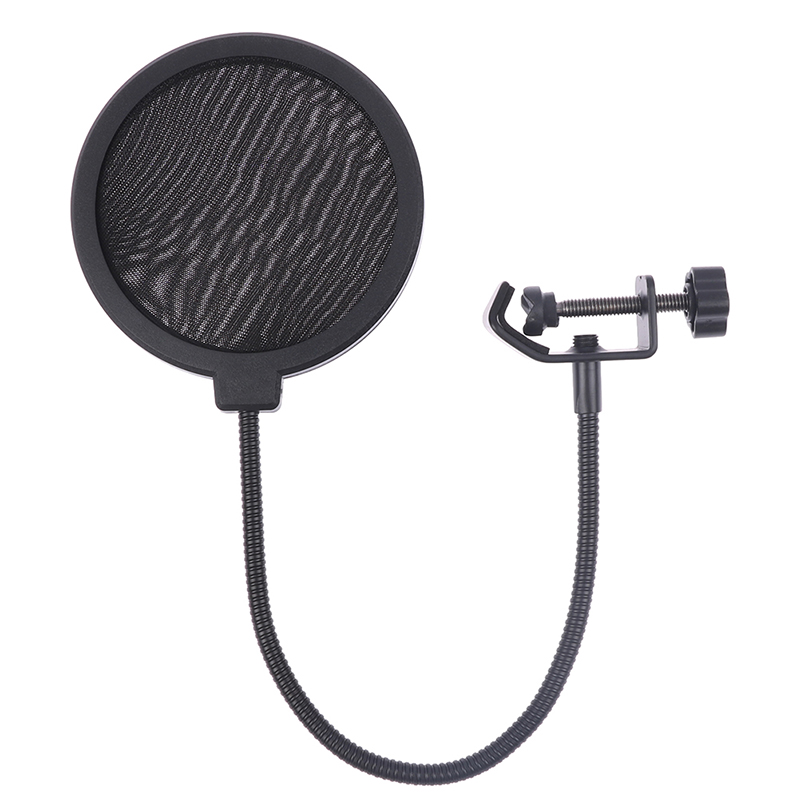 Double Layer Studio Microphone Flexible Wind Screen Sound Filter For ...