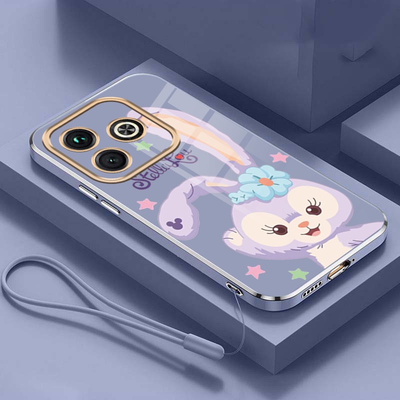 [Free Strap] realme C63 C 63 Lovely Stellalou 6D Plating Square Edges ...