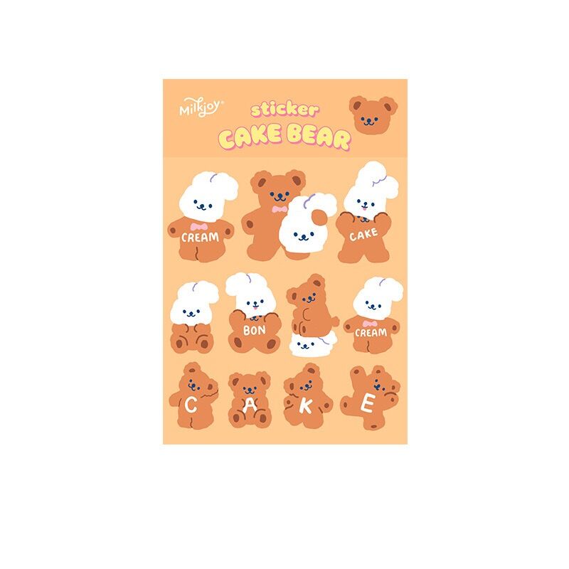 【Essential Good Item】2pcs Cartoon Cute Bear Sticker DIY luggage Label ...