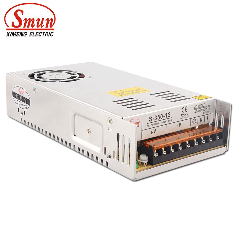 SMUN S-350-12 350W 12V 29A Switching Mode Power Supply AC/DC Single ...
