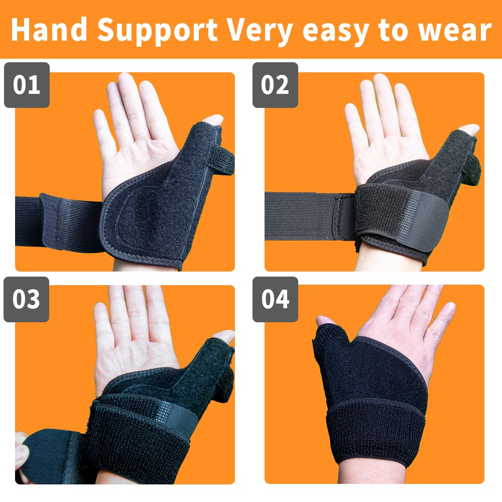 MTATMT 11Pcs Sports Thumb Splint Wrist Support Brace Thumb Spica Splint ...