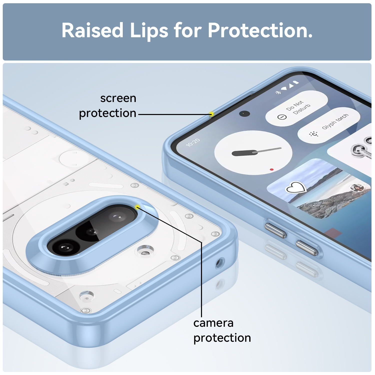 Nothing Phone 3A Case, Clear Designed Shockproof Phone Case, Bumper ...