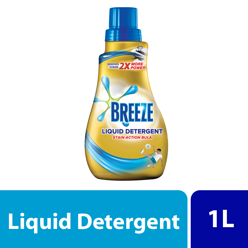 Breeze Liquid Detergent Stain Action Bula Bottle 1L | Lazada PH