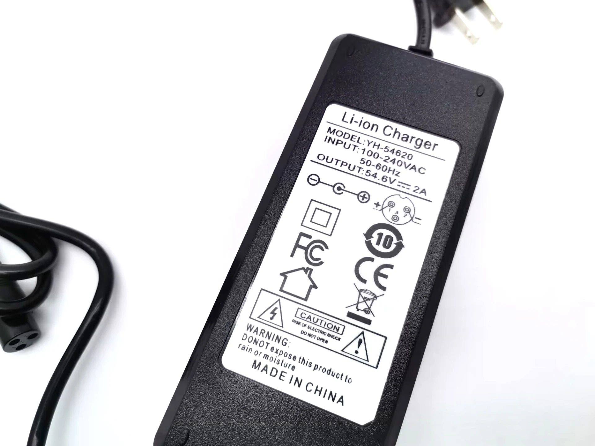 【In-demand】 3 Hole Lithium Charger 54.6v 2.0a Charger For 48v M4 Charge ...