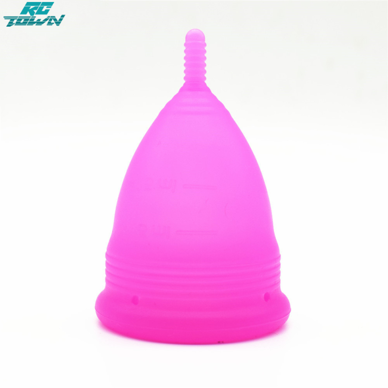 Female Portable Silicone Menstrual Cup Lady Menstrual Period Cup Spiral ...
