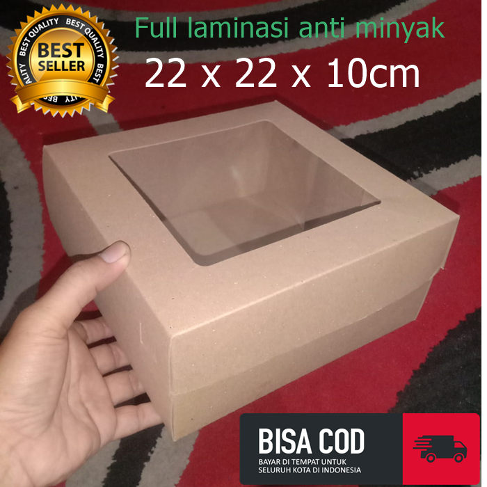Kardus puding/kotak cake tart/kotak kue/kardus mika/polos/cake box ...