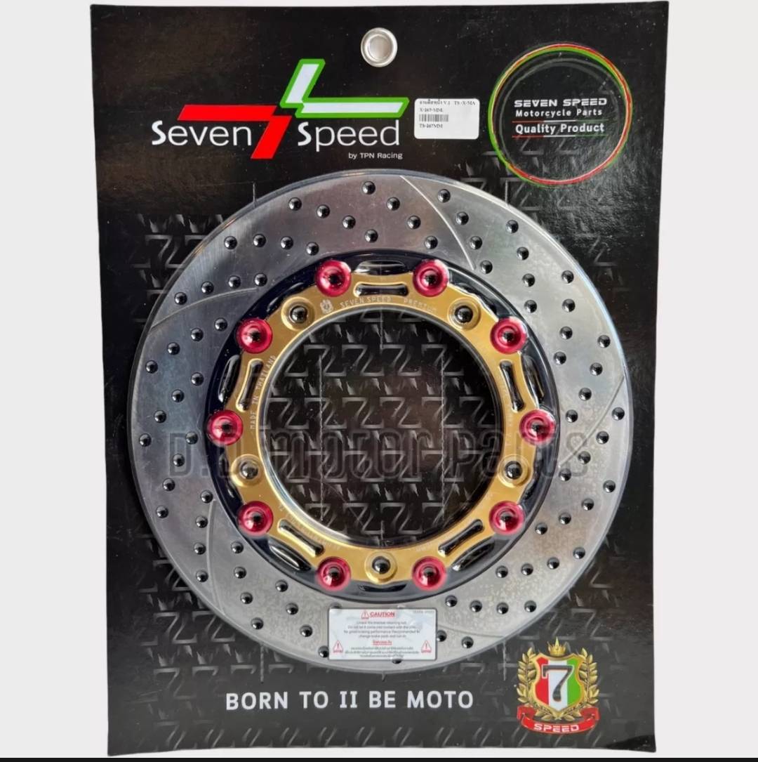 จานดิสก์เบรกหน้า X-MAX ขนาดเท่าจานเดิม 267 มิล. งาน CNC อย่างดี Seven Speed - Devil Motor Speed ...