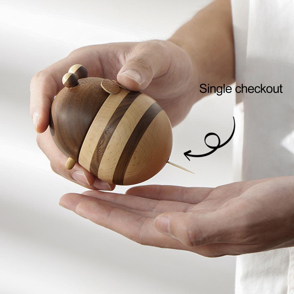 【Low Lrice】Toothpick Dispenser Durable Bee Shape Household Toothpick ...