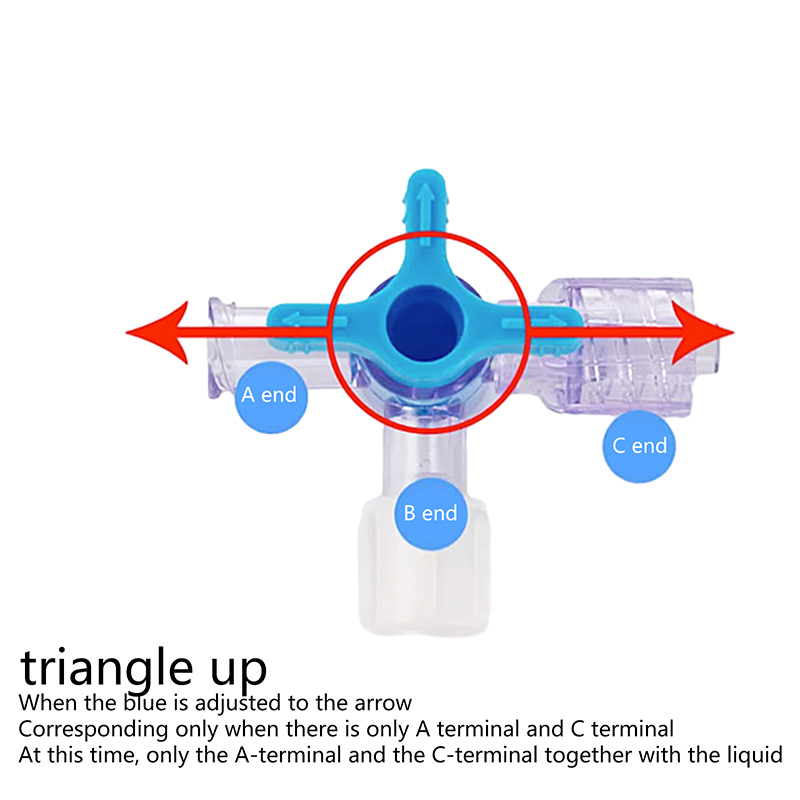 1Pc Plastic Three Way Stop Cock For Clinical Hospital Luer Lock Adapter ...