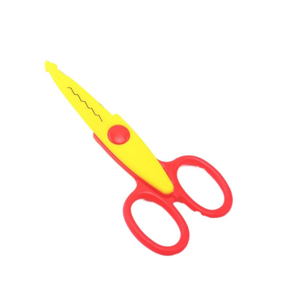 6 Lace Scissors Serrated Wavy Pattern Small Round Head Children Special ...