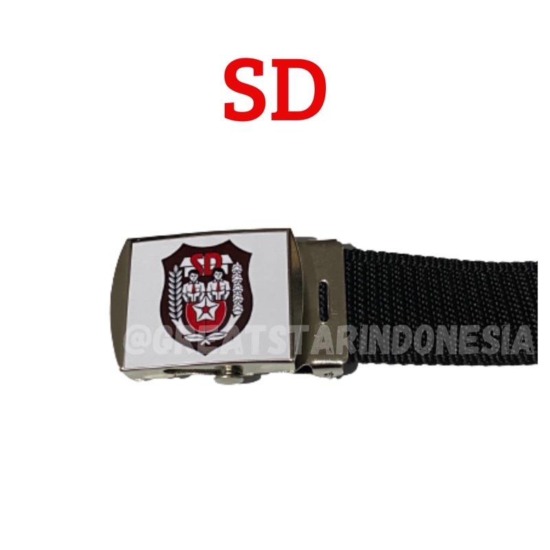 Sabuk/Gesper Sekolah Untuk Pramuka SD, SMP dan SMA 3.1cm x 1 Meter ...