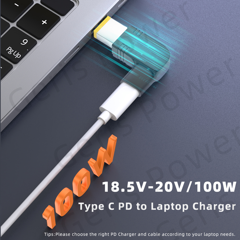 1 00W USB Type C PD Laptop Power Bank to Laptop Charger Converter for ...