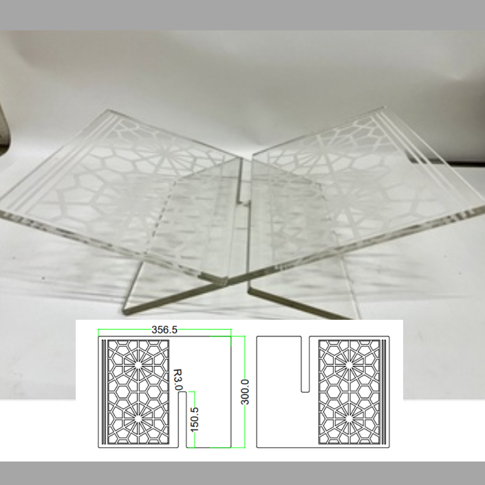 Rehal AlQuran Acrylic fit A4 & A5 size prayer book stand | Lazada