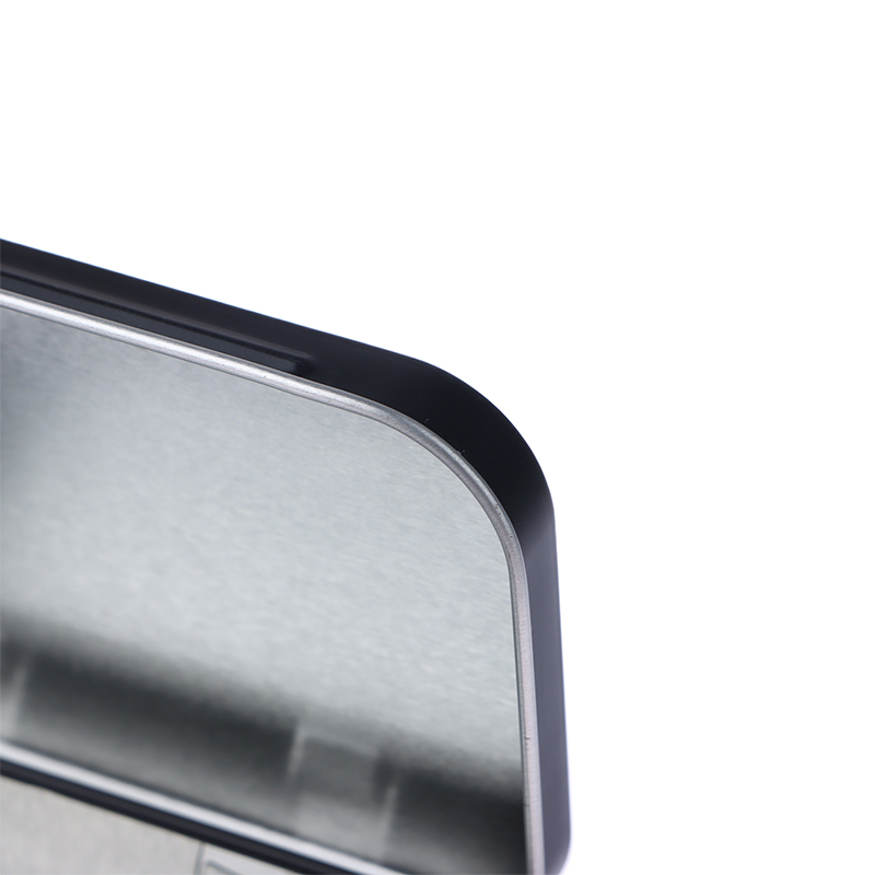 1Pc Survival Kit Small Empty Tinplate Silver Black Flip Storage Box ...
