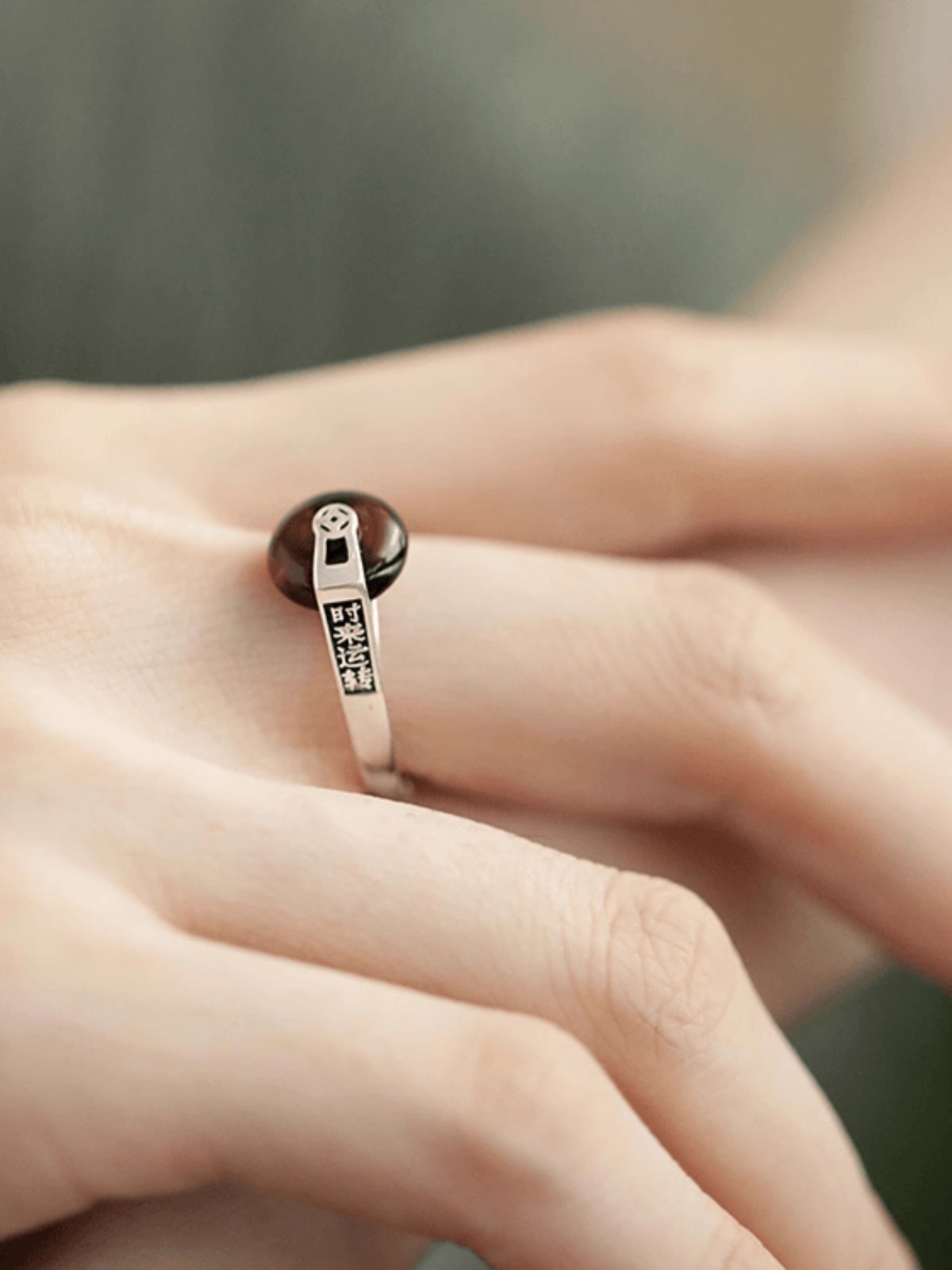【Factory prices】Copper Money Ping An Buckle Partial Wealth Ring Women's ...