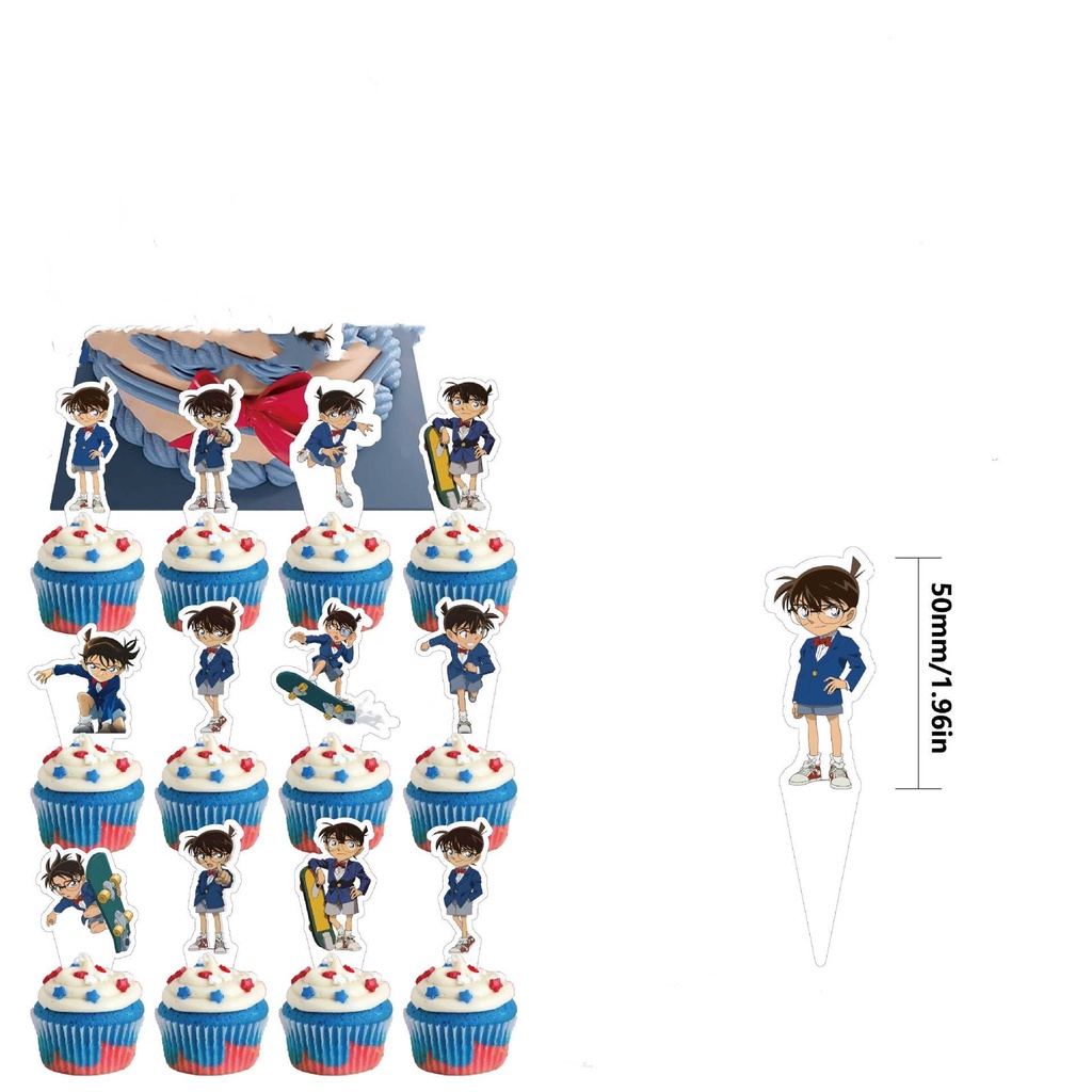 Kira Detective Conan theme kids birthday party decorations banner cake ...