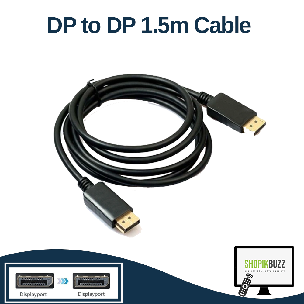 DP to DP Cable DisplayPort to DisplayPort 1.5m Durable Design ...