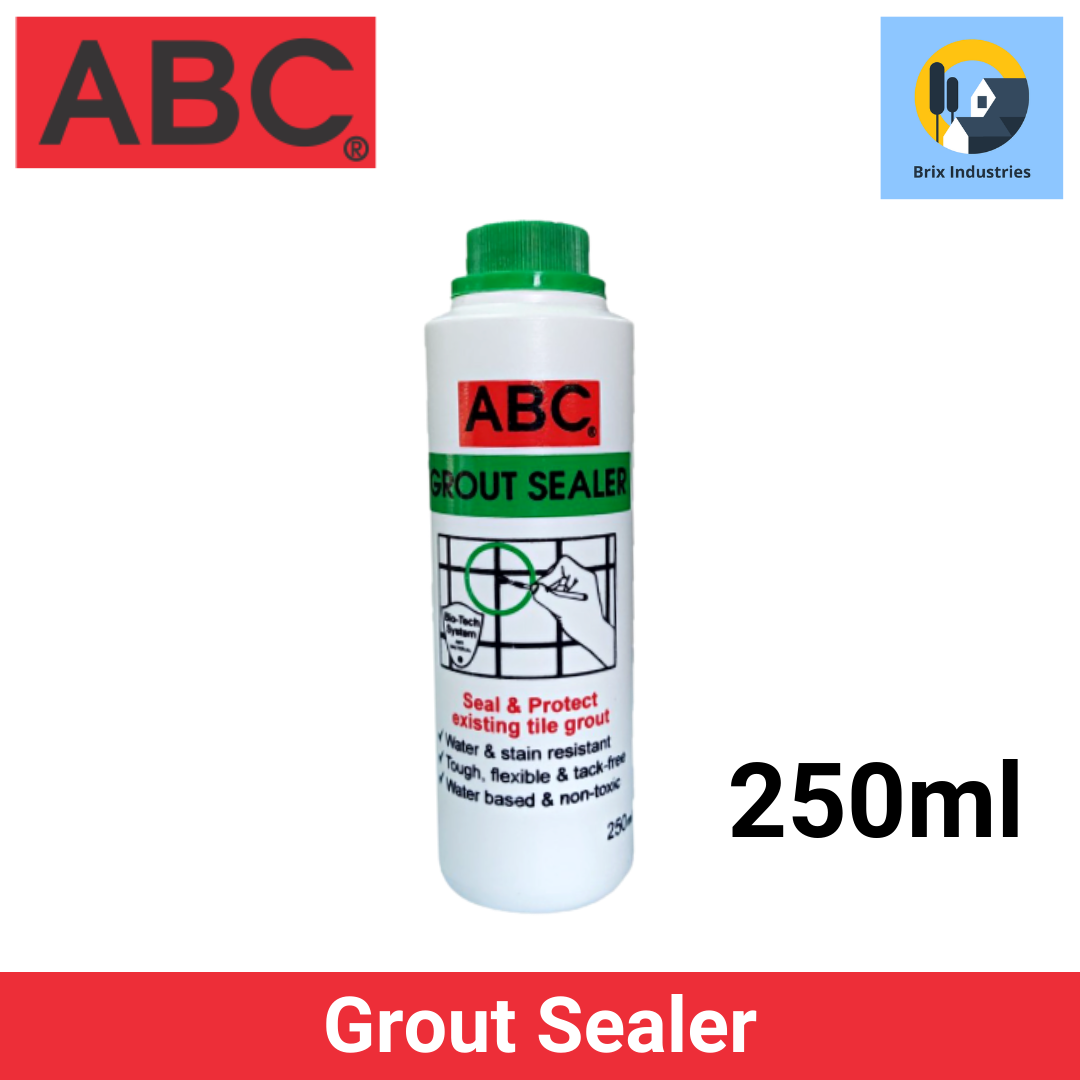 ABC Grout Sealer 250ml or 1 Liter Water and Stain Resistant Anti-Bacterial for Existing Grout ...