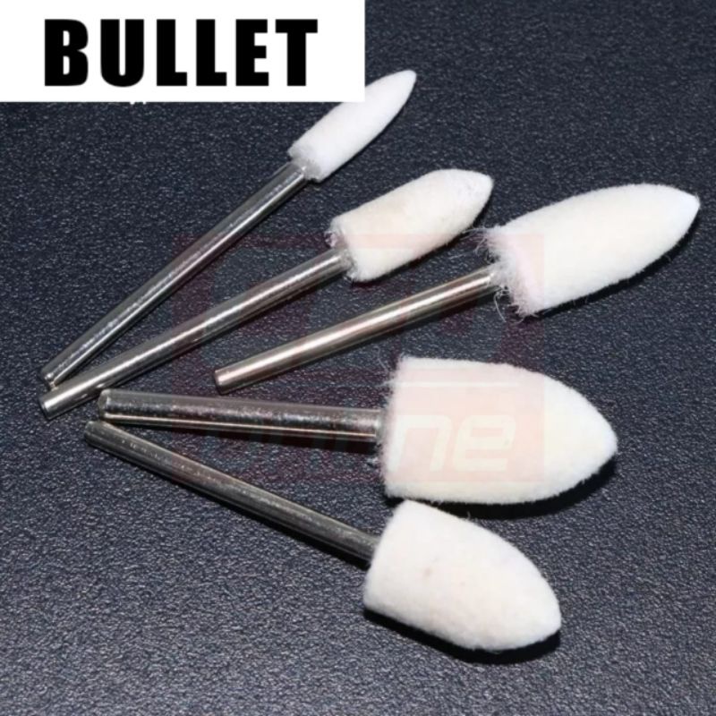 CEO 🇲🇾 8pcs 10pcs 12pcs Wool Felt Mounted Polishing Buffing Wheel ...
