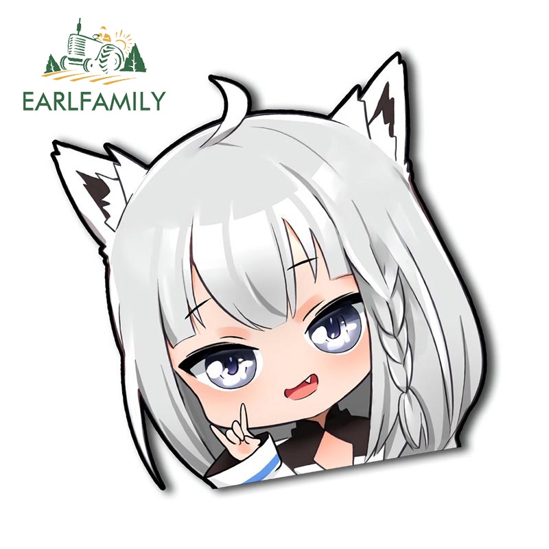 EARLFAMILY 13cm for Hololive Gwar Gura Watson Pekora Car Stickers ...