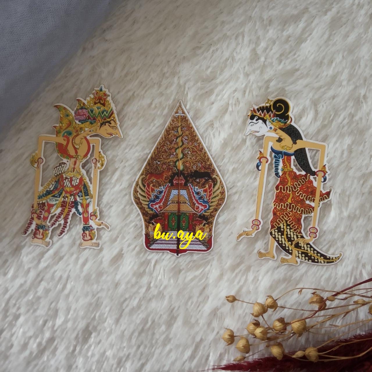 Siluet Rama Shinta Gunungan Wayang Hiasan Mahar Tema Jawa Tradisional ...