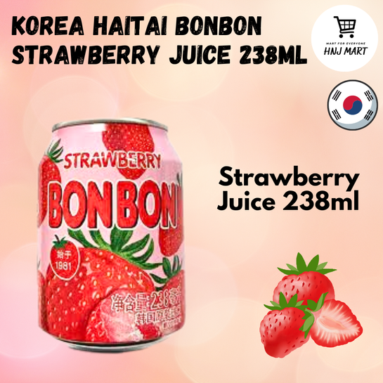 Korea Haitai BonBon Juice 4 Flavors [Grape/Peach/Strawberry/Pear] Lotte Sec Sec Orange with ...