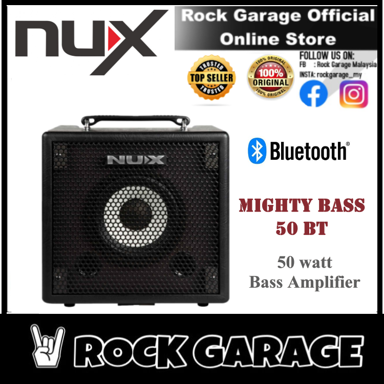 NUX Mighty Bass 50 BT 50 watt Bass Amplifier with Effects ( Mighty 50BT / Mighty 50) | Lazada