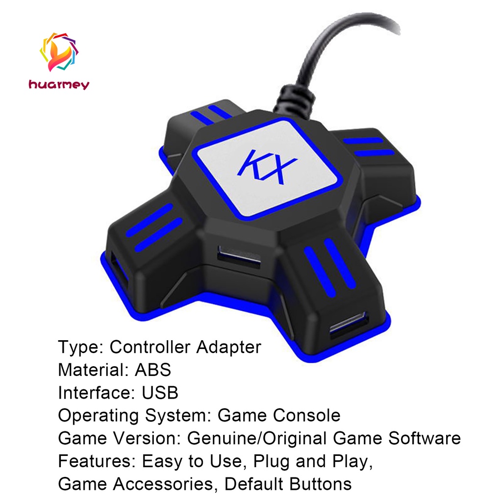 HU KX USB Game Controller Converter Keyboard Mouse Adapter for Switch ...