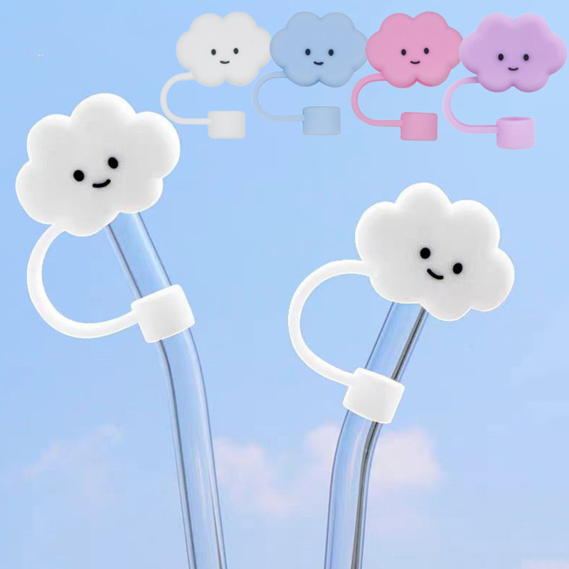 1pcs Cloud Silicone Straw Covers For Stanley Cup Cute Silicone Cloud ...